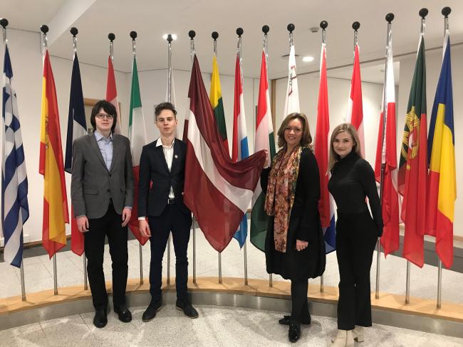 Future political science and international relations specialists on a ...