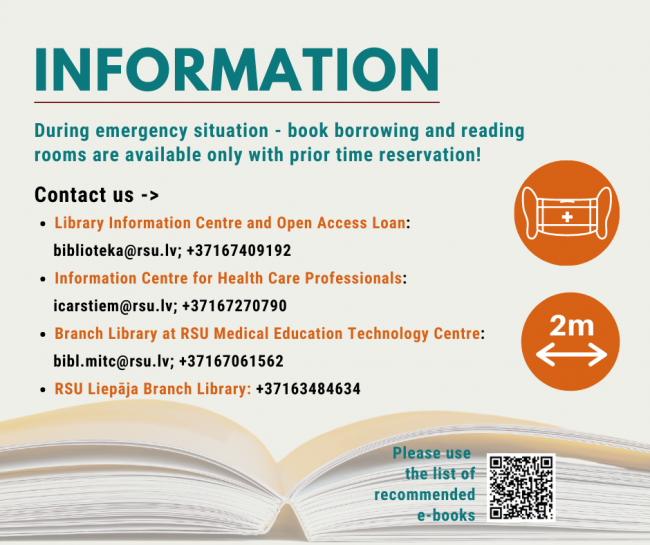 RSU Library Working Hours During State of Emergency
