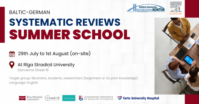 The RSU Library Summer School on Systematic Reviews will bring together ...