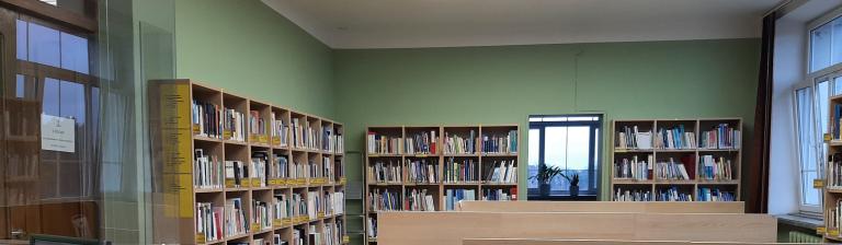 Library service point at the RSU Latvian Academy of Spo | RSU
